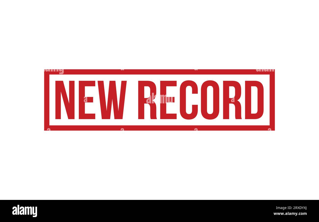 New Record Rubber Stamp Seal Vector Stock Vector Image & Art - Alamy