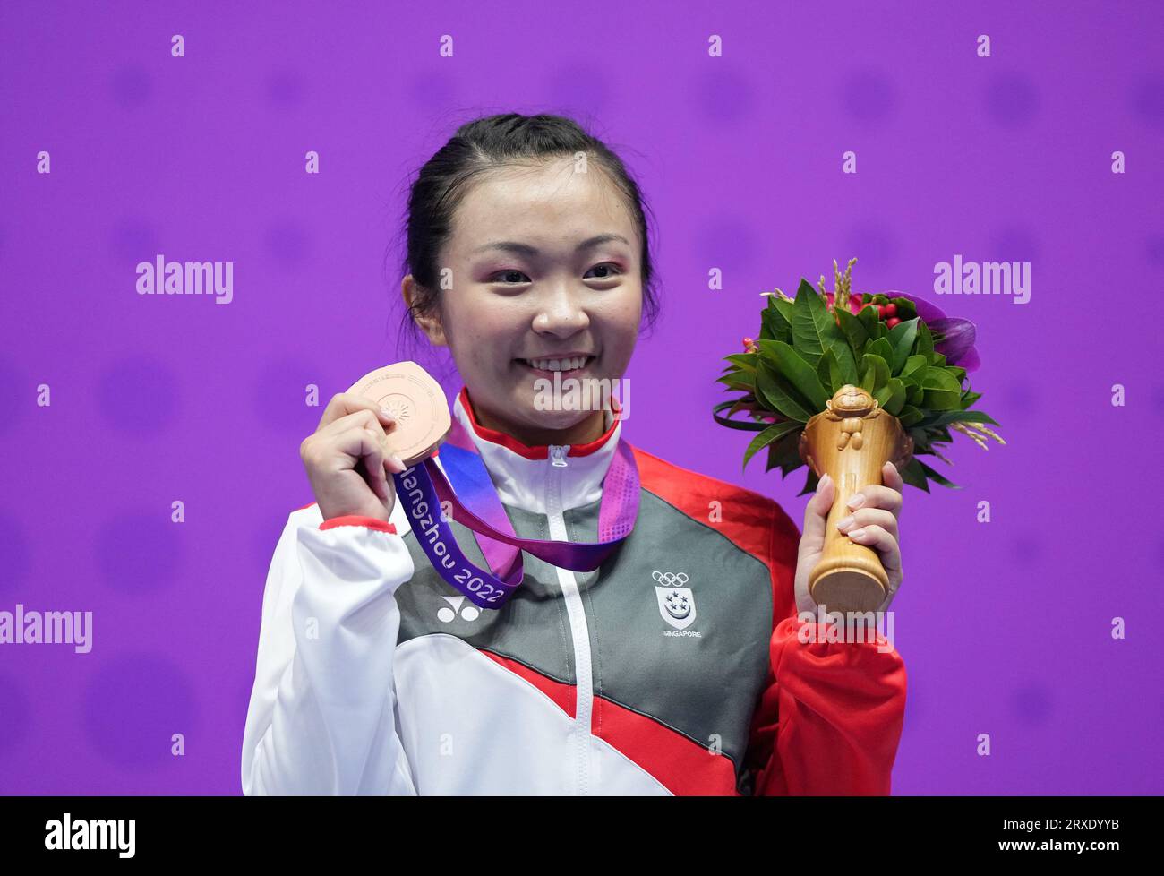 Hangzhou, China's Zhejiang Province. 25th Sep, 2023. Bronze medalist ...
