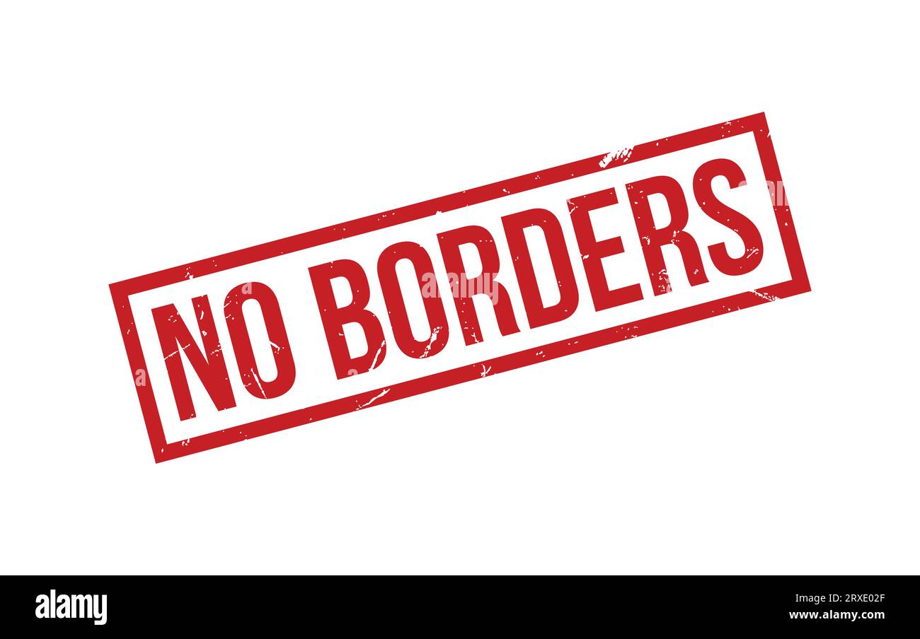Red No Borders Rubber Stamp Seal Vector Stock Vector Image & Art - Alamy