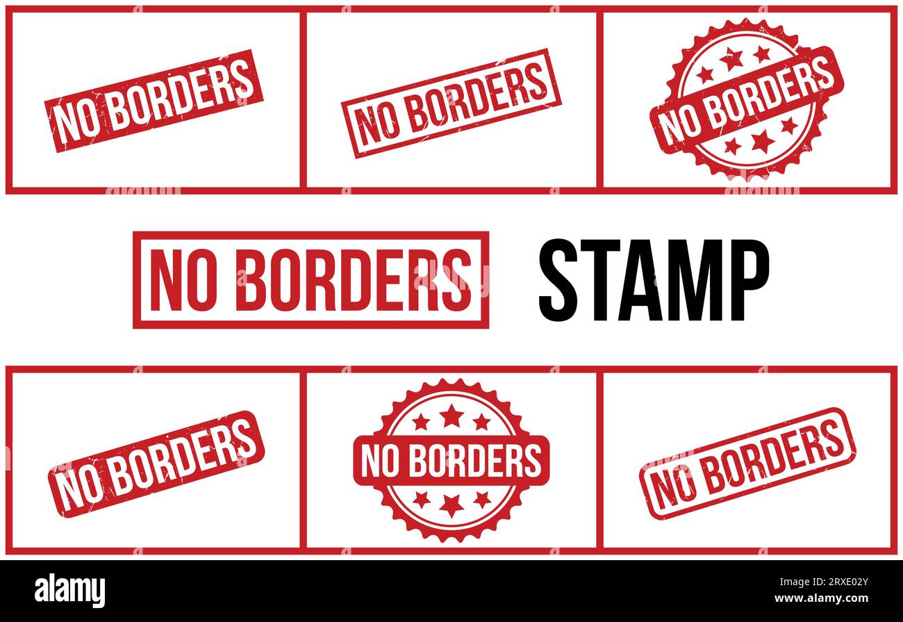 No borders rubber stamp Stock Vector Images - Alamy
