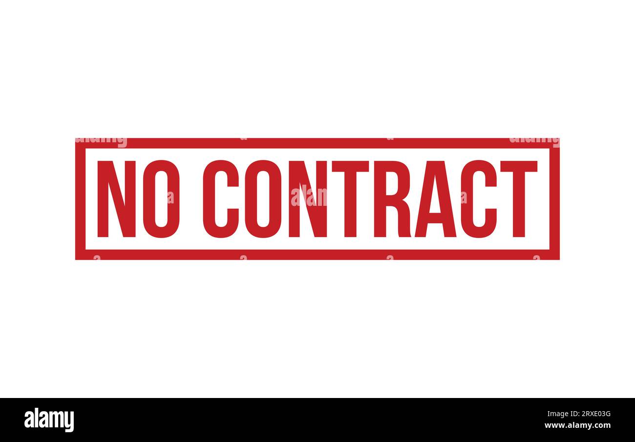 Red No Contract Rubber Stamp Seal Vector Stock Vector Image & Art - Alamy