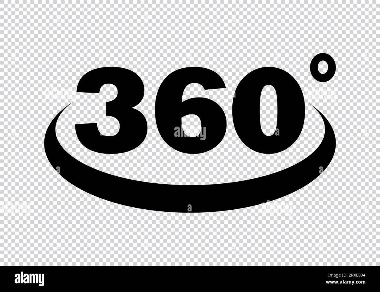 Three hundred and sixty sign on white background Drawing by ...