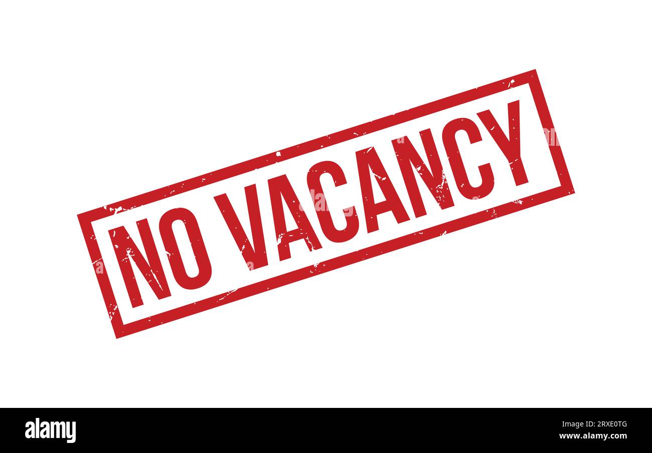 Red No Vacancy Rubber Stamp Seal Vector Stock Vector Image & Art - Alamy