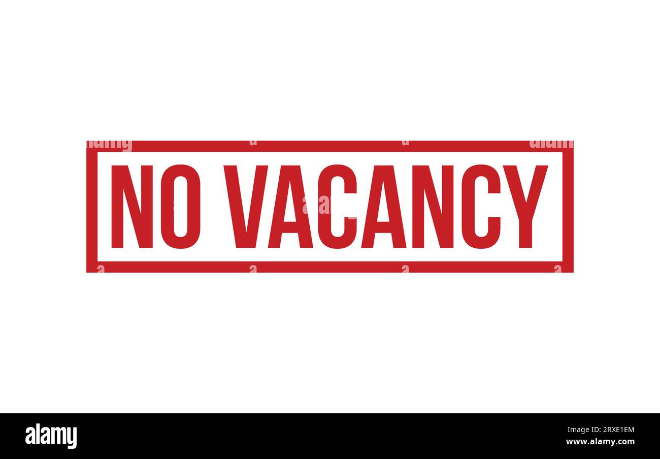 Red No Vacancy Rubber Stamp Seal Vector Stock Vector Image & Art - Alamy