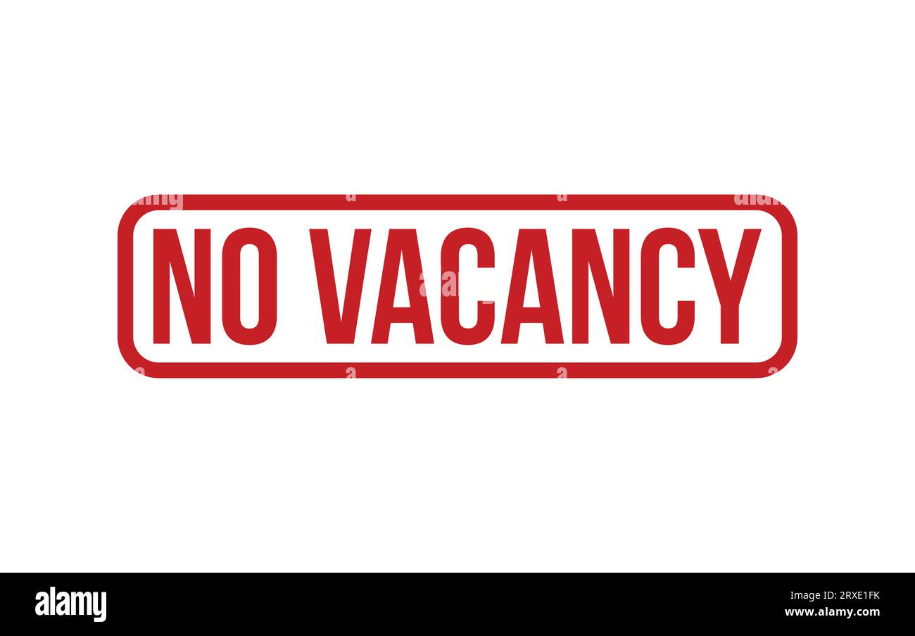 Red No Vacancy Rubber Stamp Seal Vector Stock Vector Image & Art - Alamy