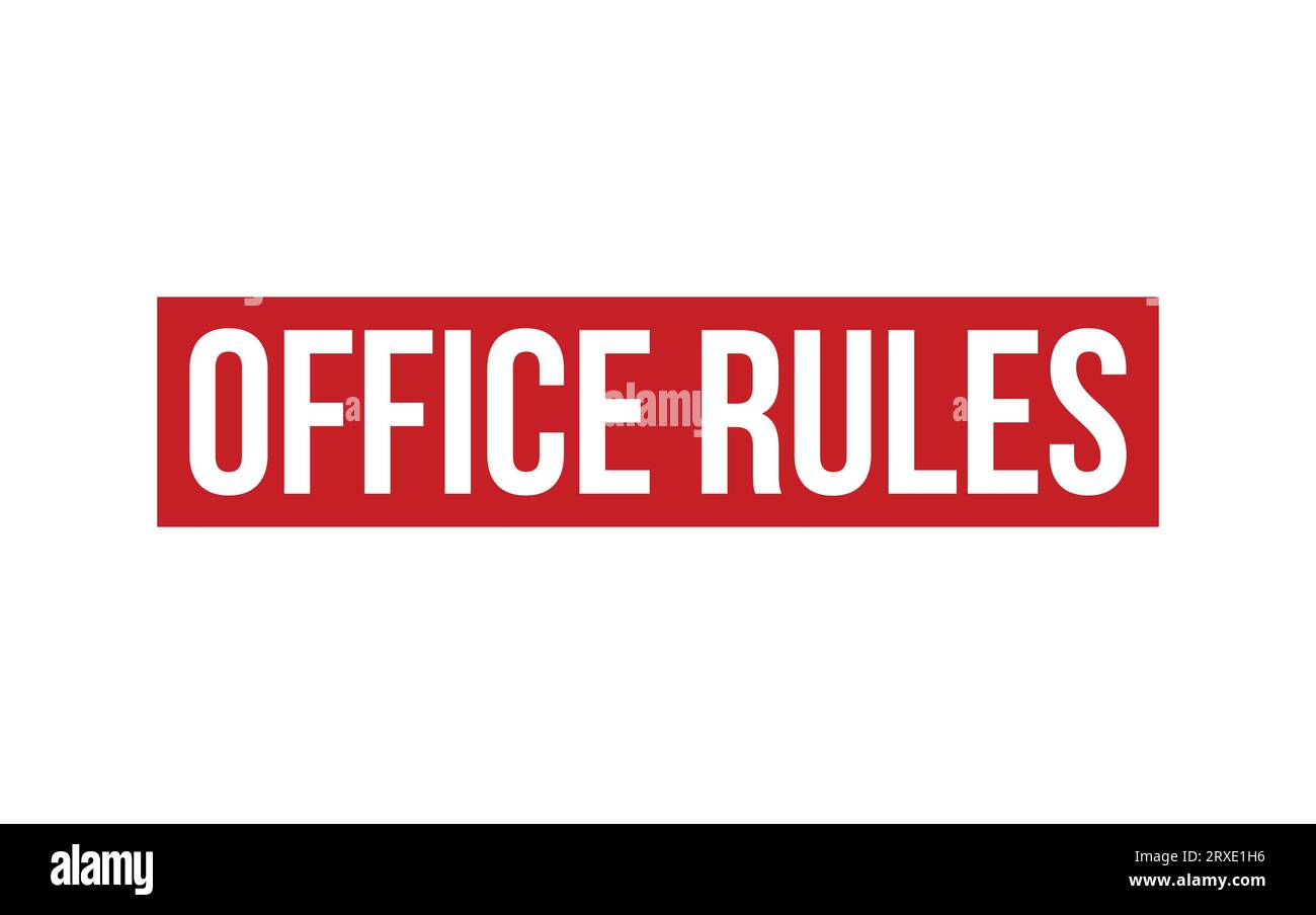 Office Rules Rubber Stamp Seal Vector Stock Vector Image & Art - Alamy