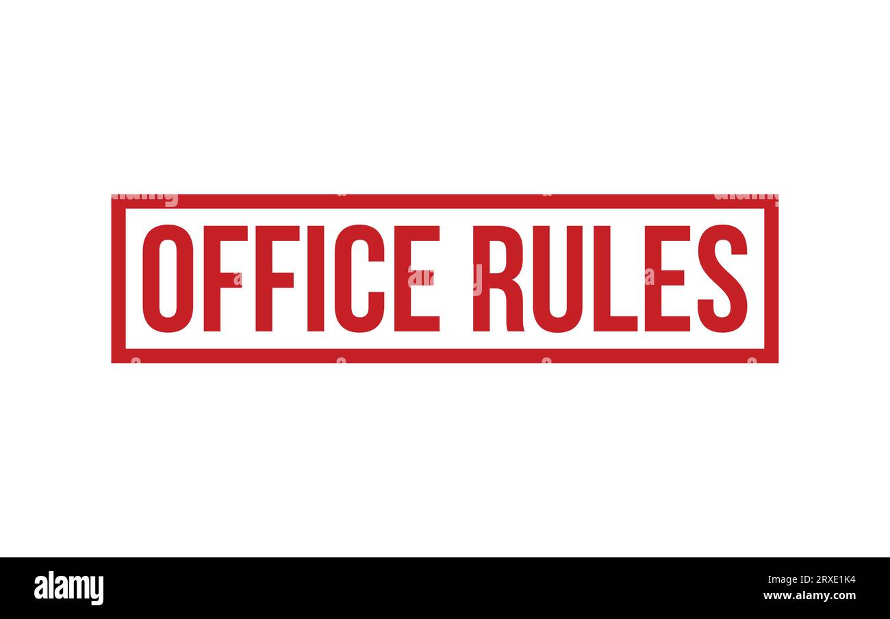 Office rules stamp hi-res stock photography and images - Alamy