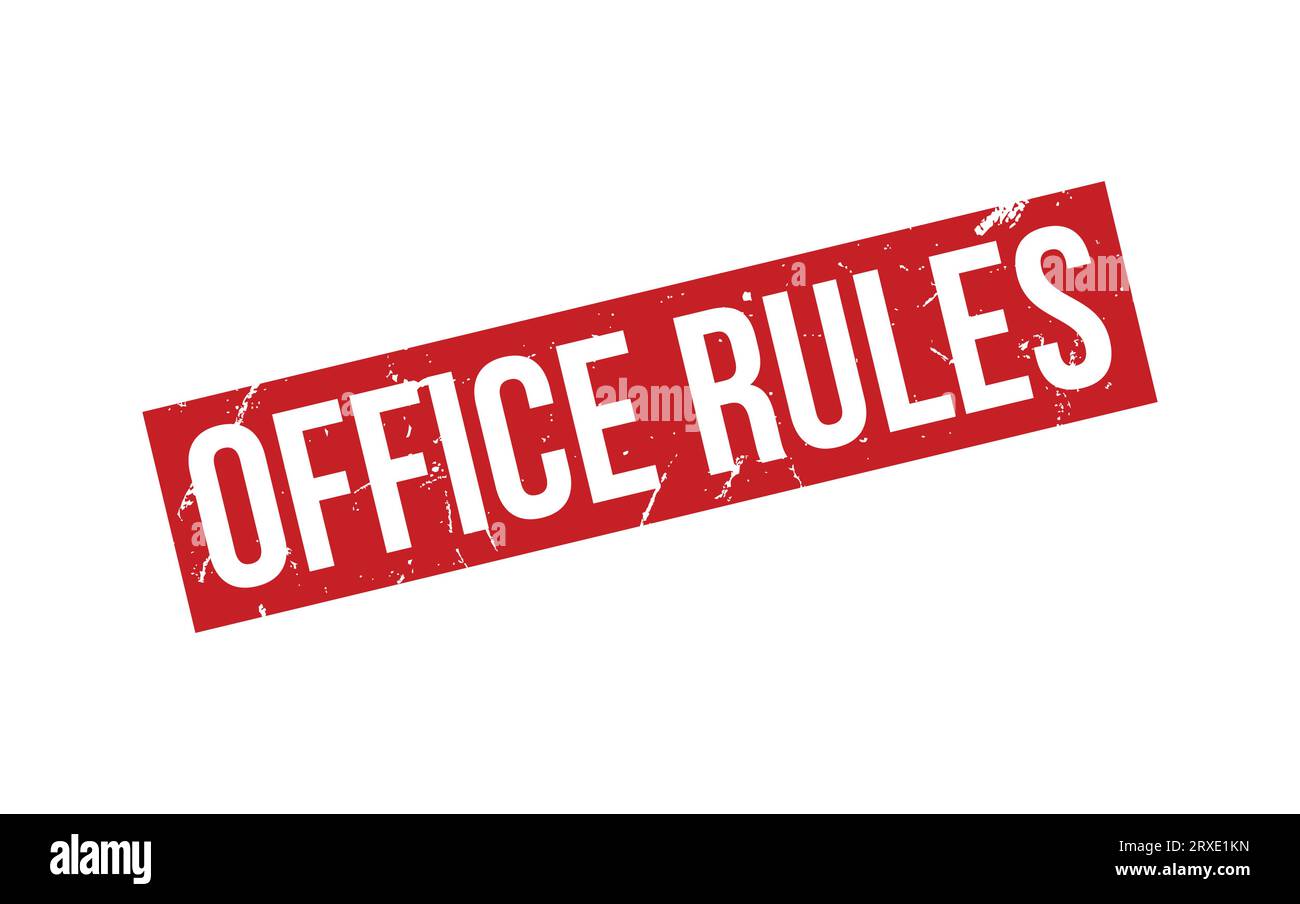 Office rules stamp hi-res stock photography and images - Alamy