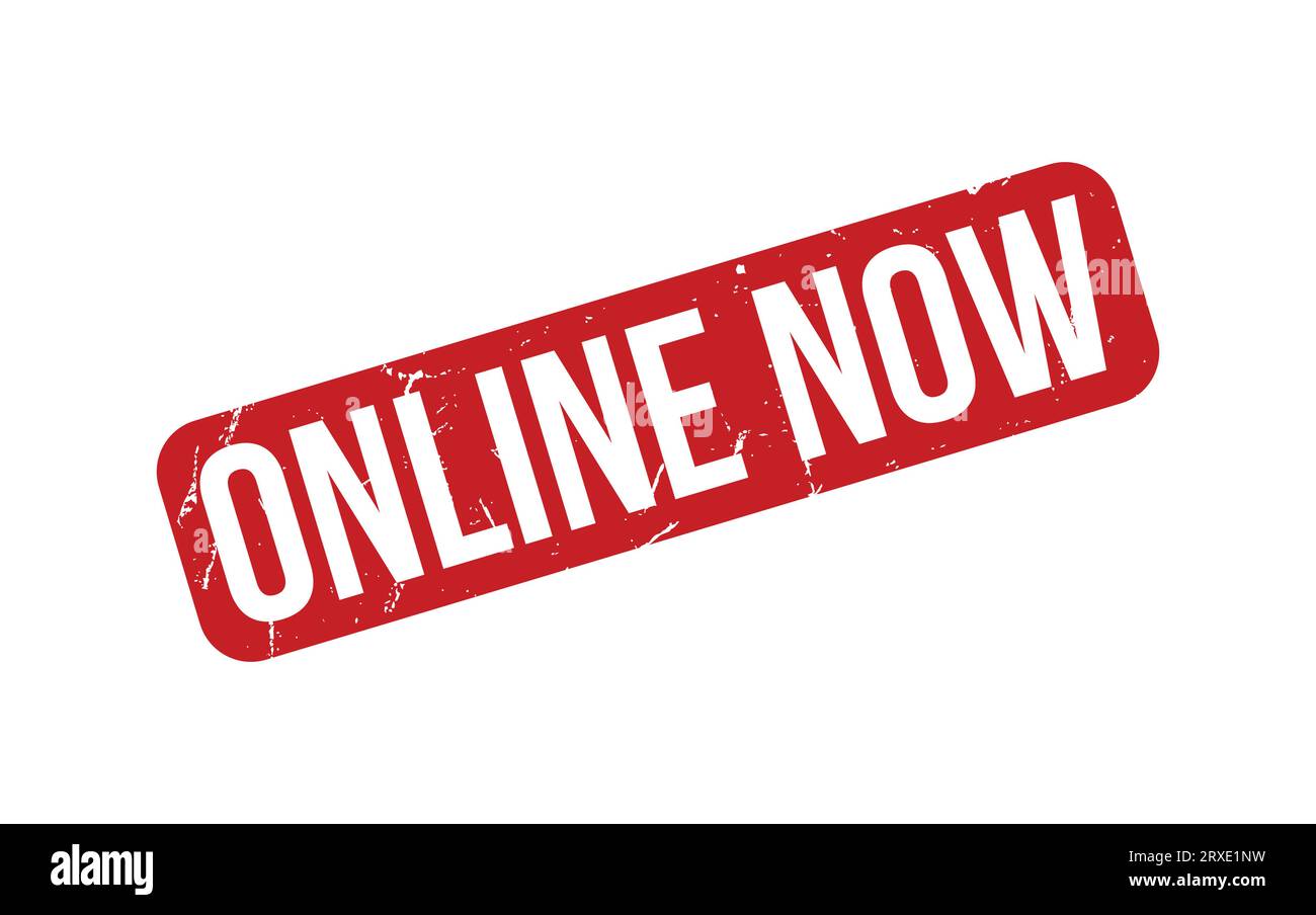 Online now stamp hi-res stock photography and images - Alamy