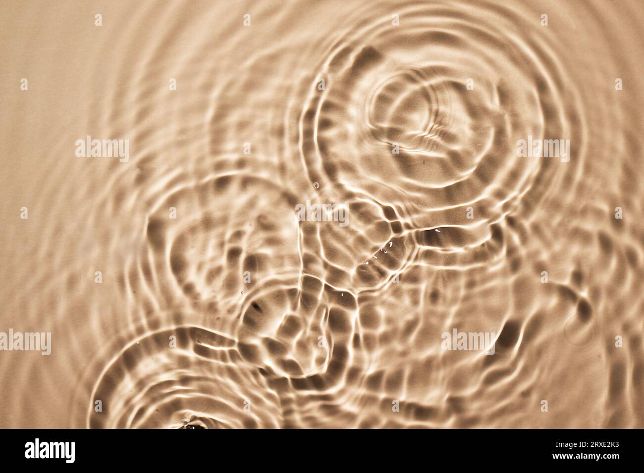 Beige water surface background. Water texture with splashes and bubbles ...