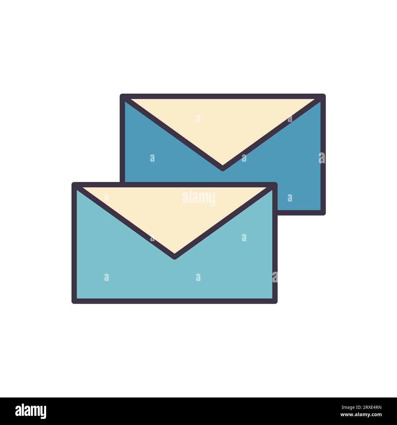 Mail related vector icon. Isolated on white background. Vector ...