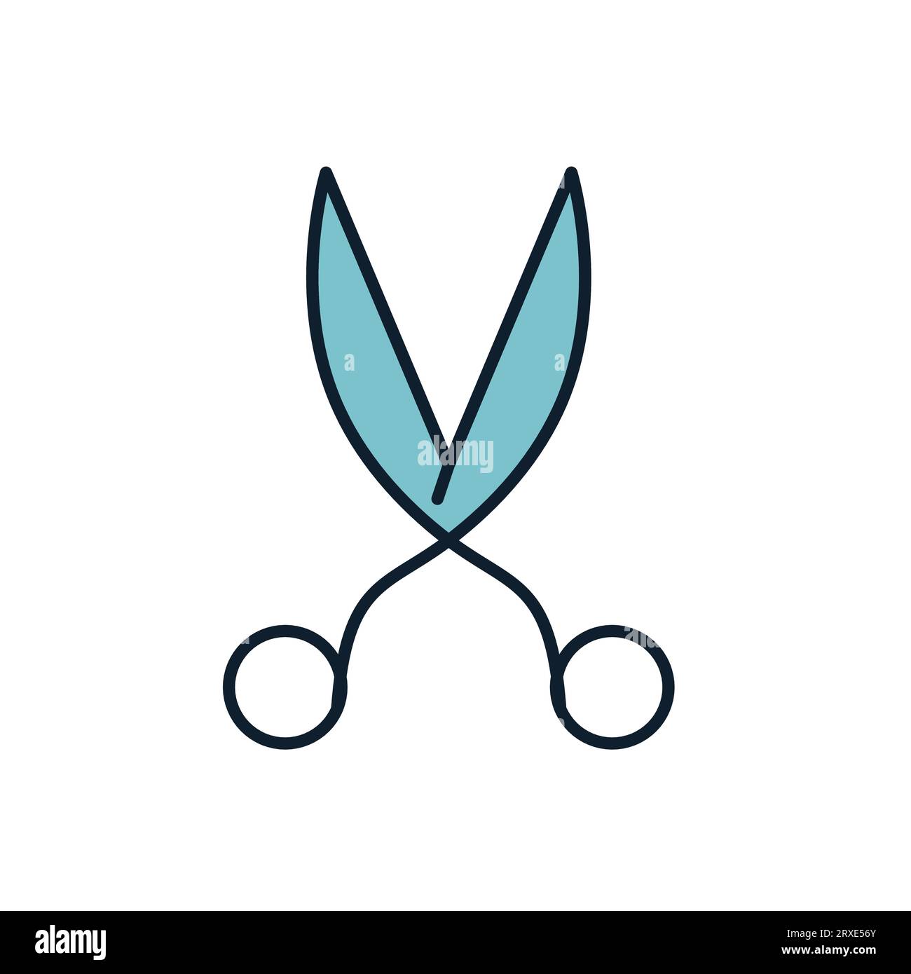 Scissors related vector icon. Isolated on white background. Vector ...