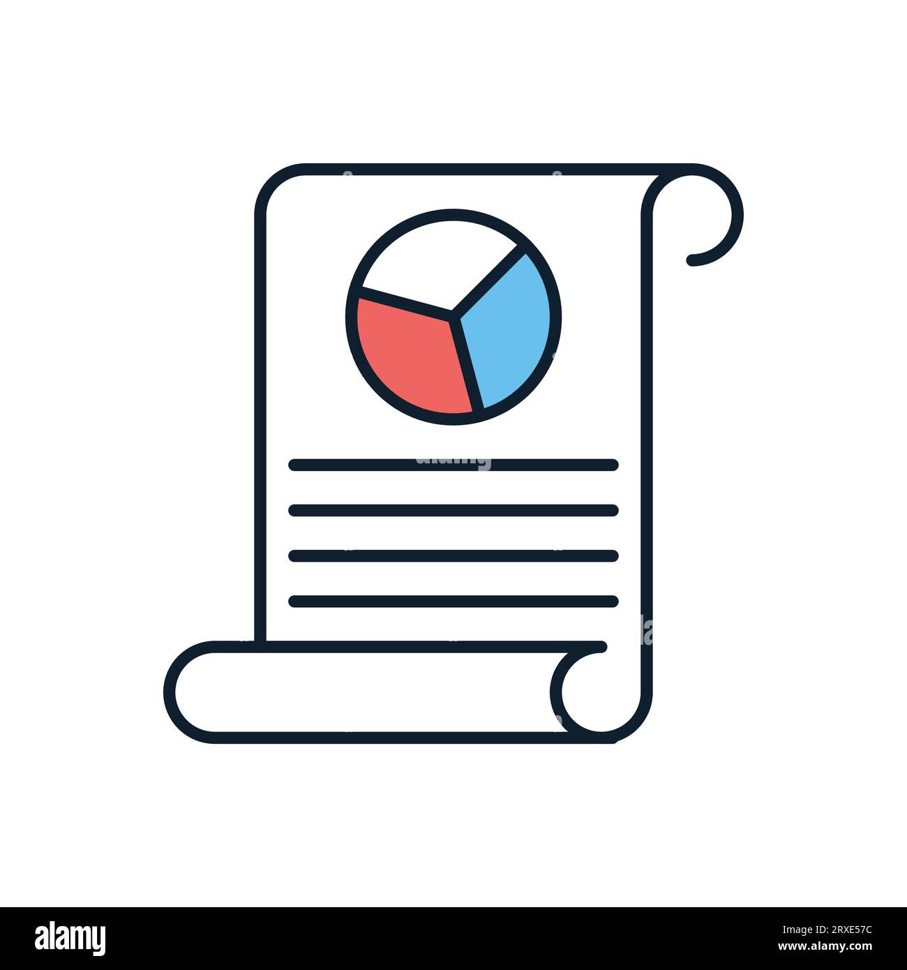 Report related vector icon. Isolated on white background. Vector ...