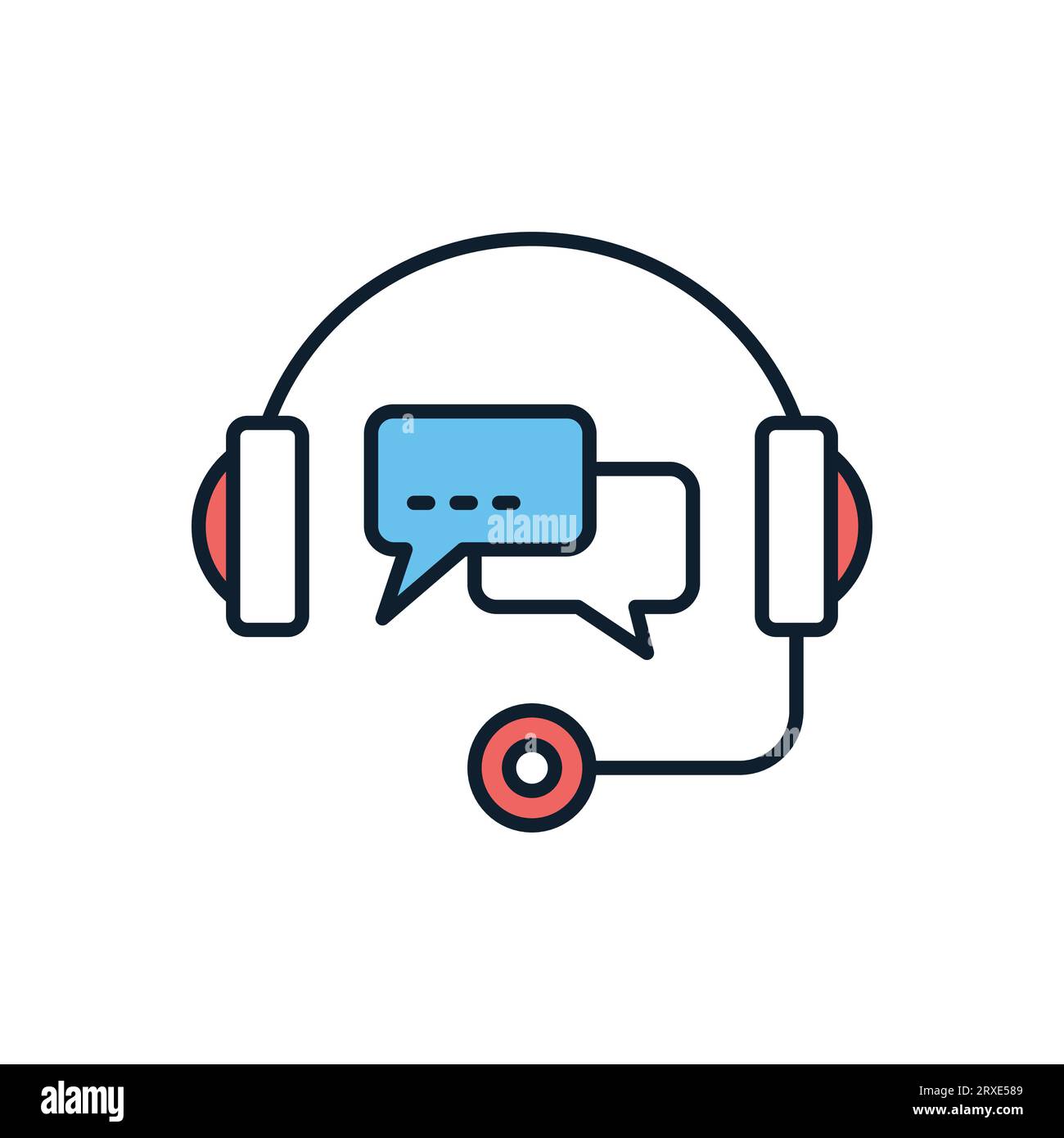 Support related vector icon. Isolated on white background. Vector ...