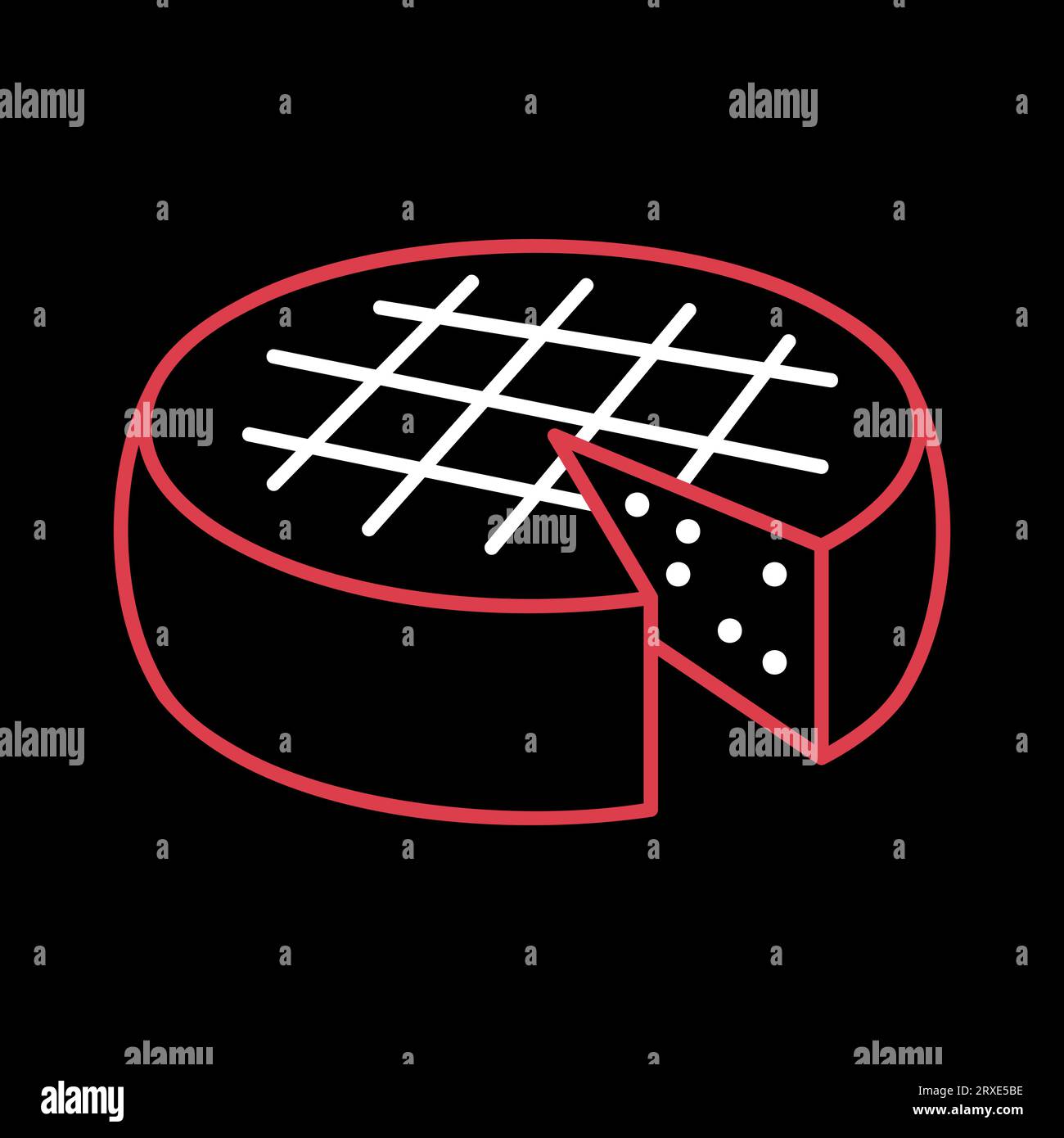 Cut out cheese wheel Stock Vector Images - Alamy