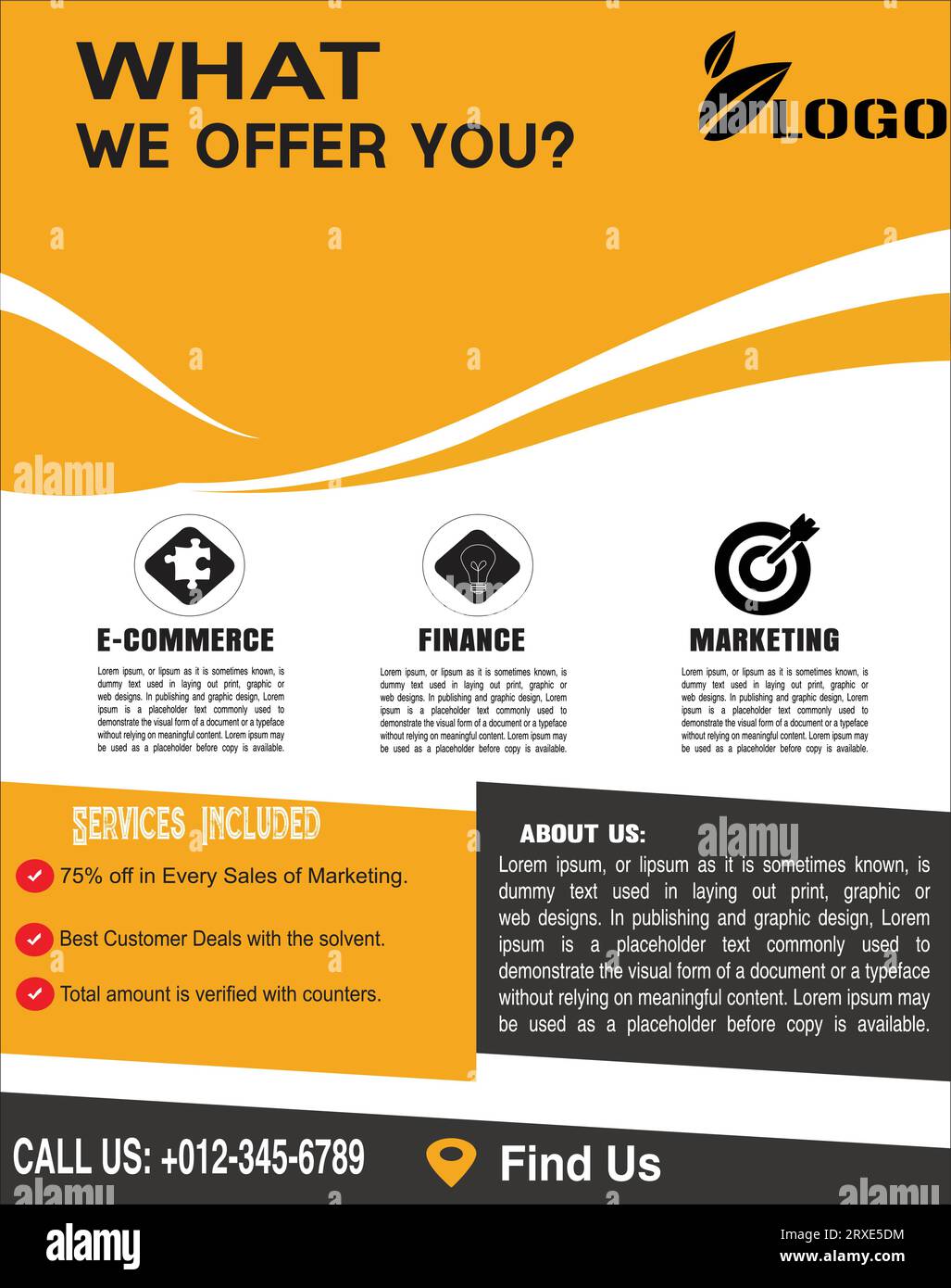 Editable flyers vector Stock Vector Images - Alamy