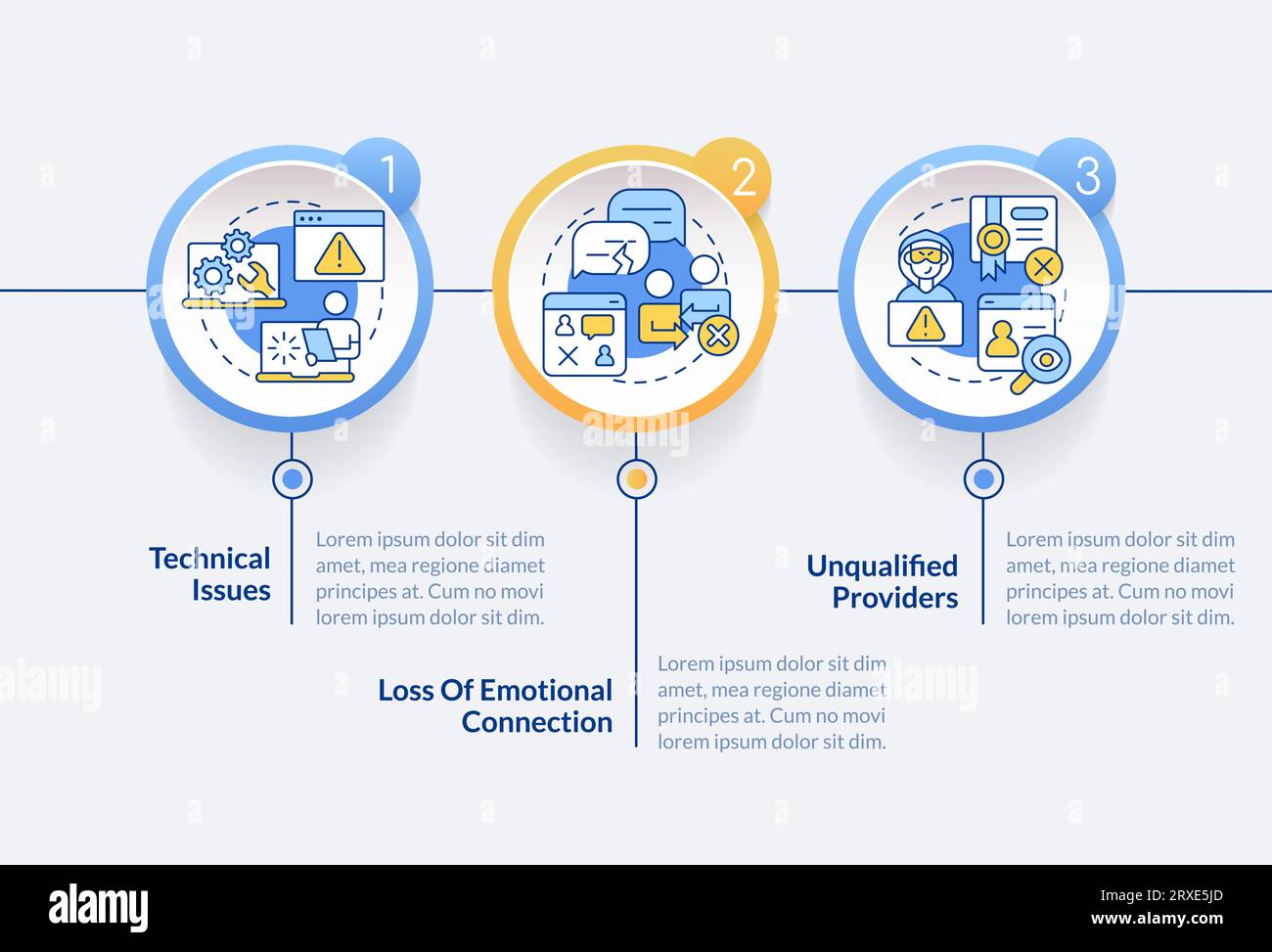 Online therapy layout with colorful thin linear icons Stock Vector ...