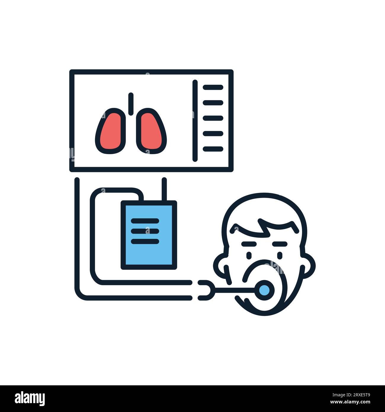 Medical ventilator related vector icon Stock Vector Image & Art - Alamy