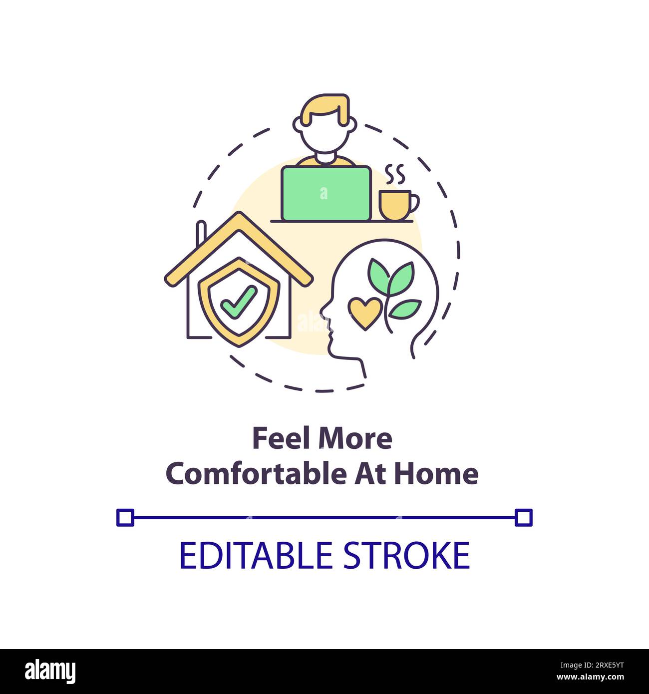 Feel at home logo Stock Vector Images - Alamy