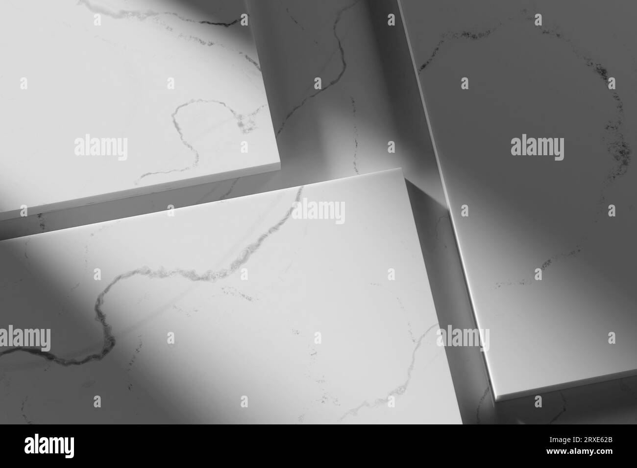 Simple black and white marble background with light streaming in Stock ...