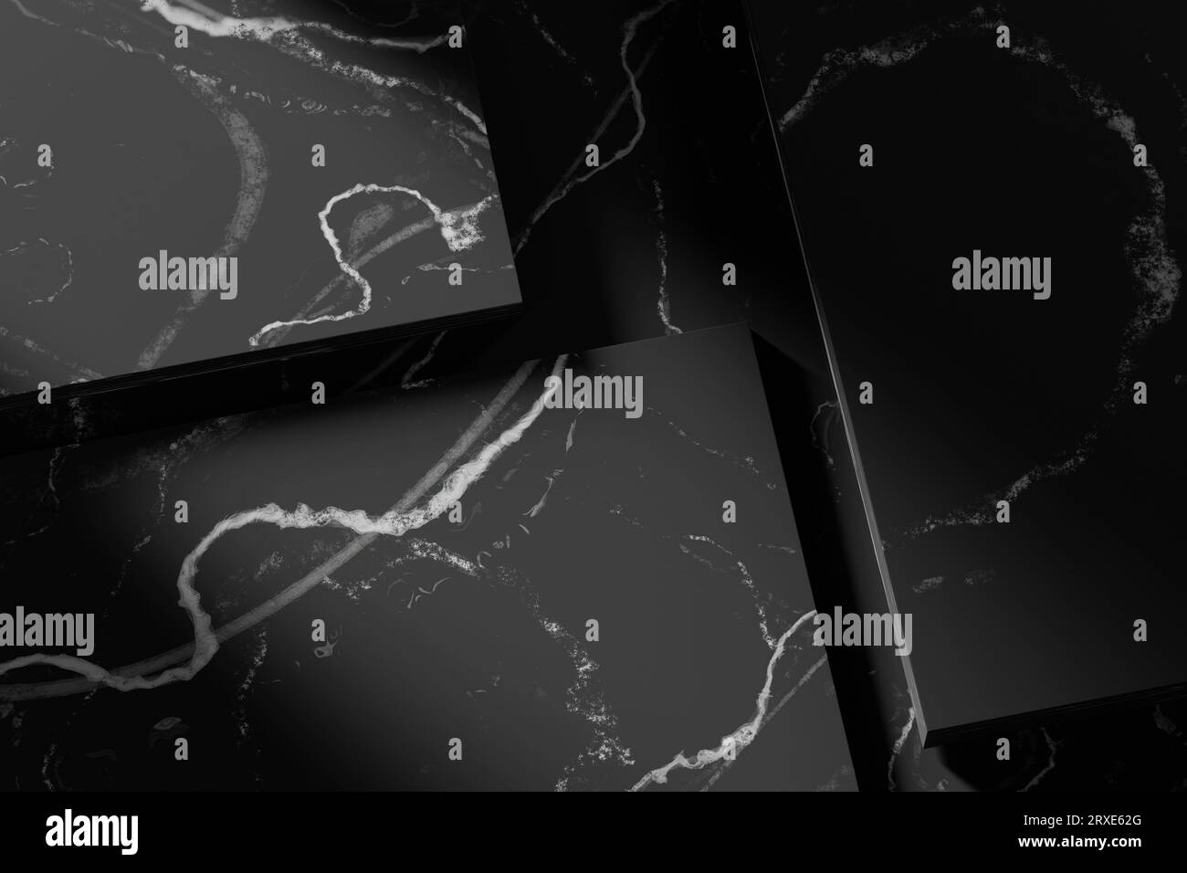 Simple black and white marble background with light streaming in Stock ...