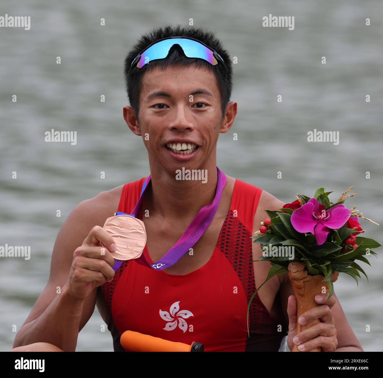 Hangzhou, China's Zhejiang Province. 25th Sep, 2023. Bronze medalist ...