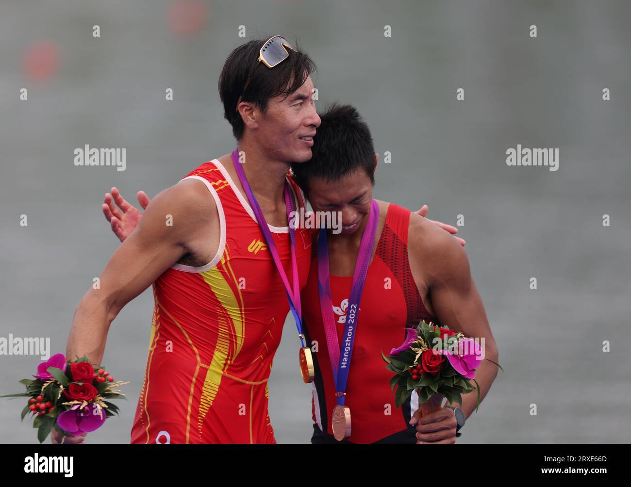 Hangzhou, China's Zhejiang Province. 25th Sep, 2023. Gold medalist ...