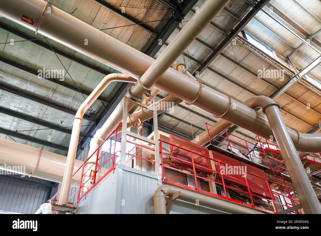 Pipeline facilities in a factory Stock Photo - Alamy