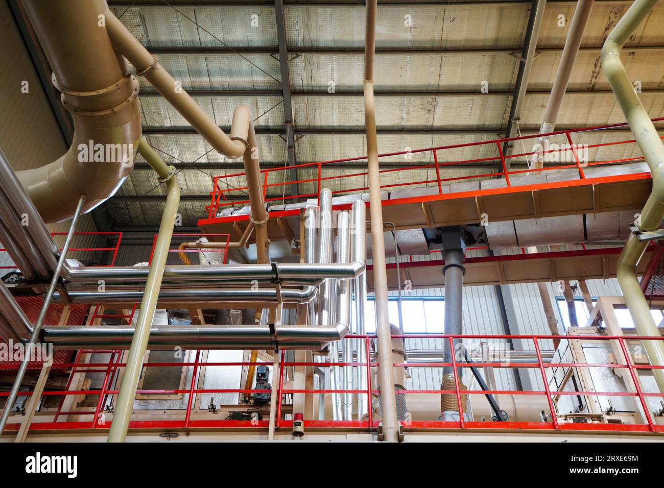 Pipeline facilities in a factory Stock Photo - Alamy