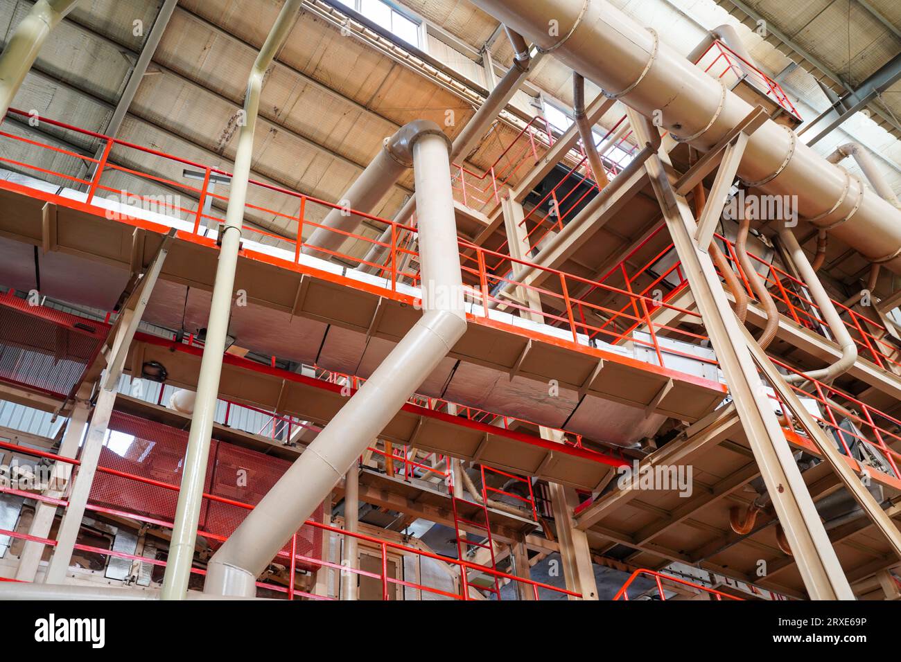 Pipeline facilities in a factory Stock Photo - Alamy