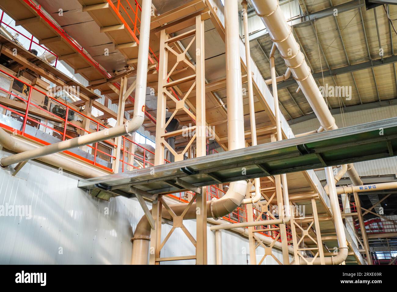 Pipeline facilities in a factory Stock Photo - Alamy