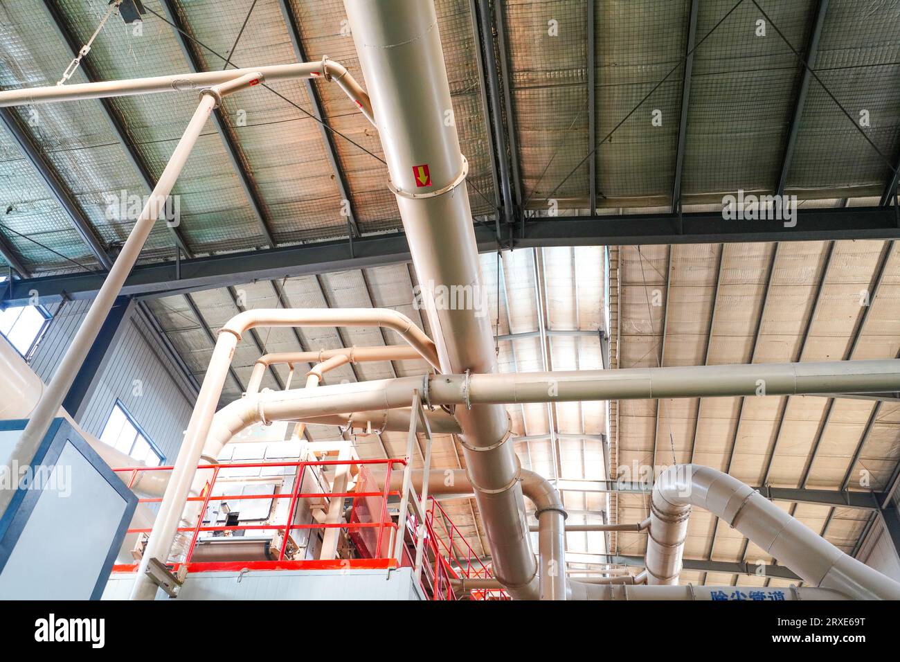 Pipeline facilities in a factory Stock Photo - Alamy