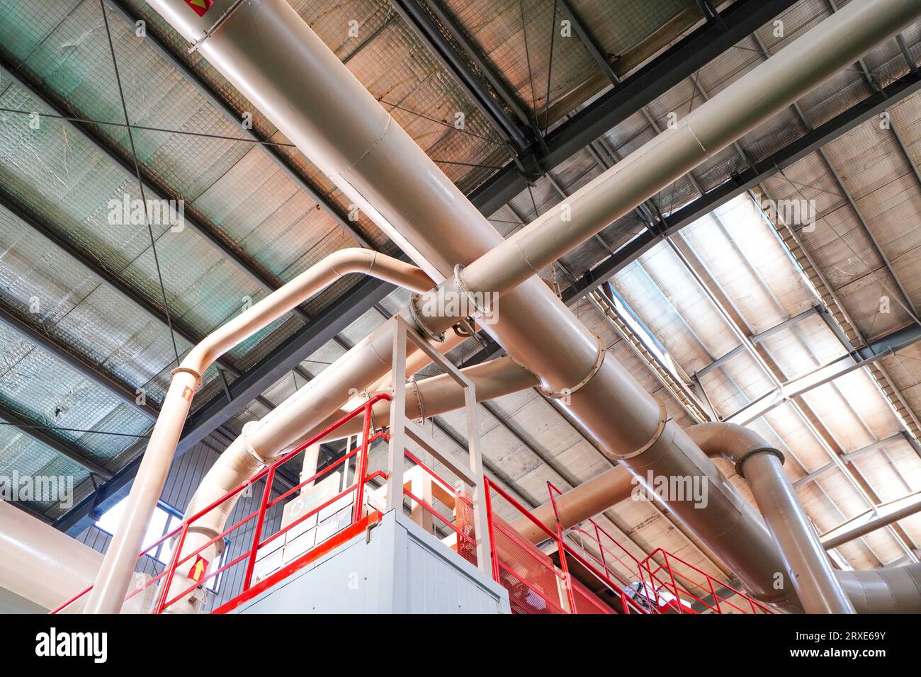 Pipeline facilities in a factory Stock Photo - Alamy