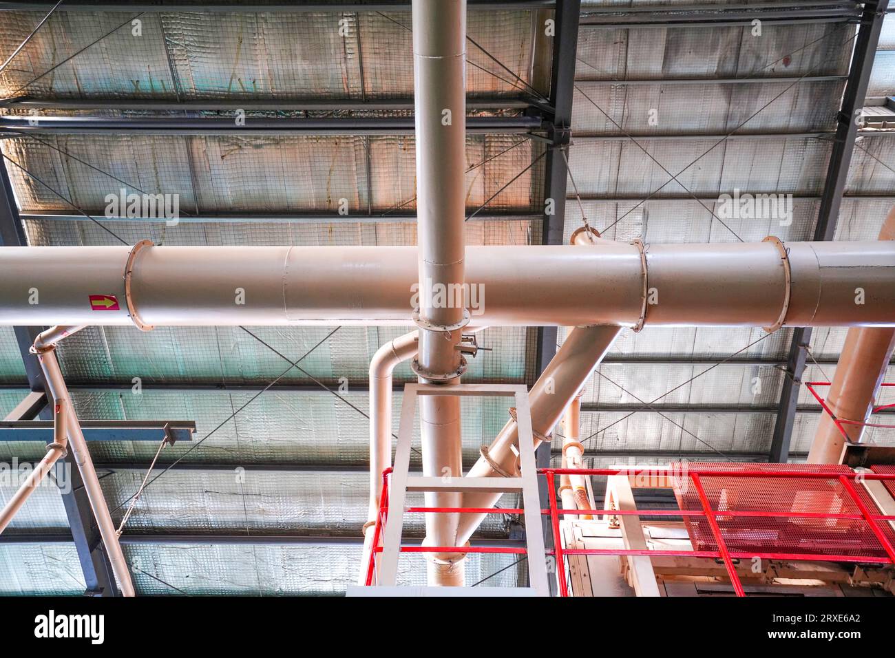 Pipeline facilities in a factory Stock Photo - Alamy