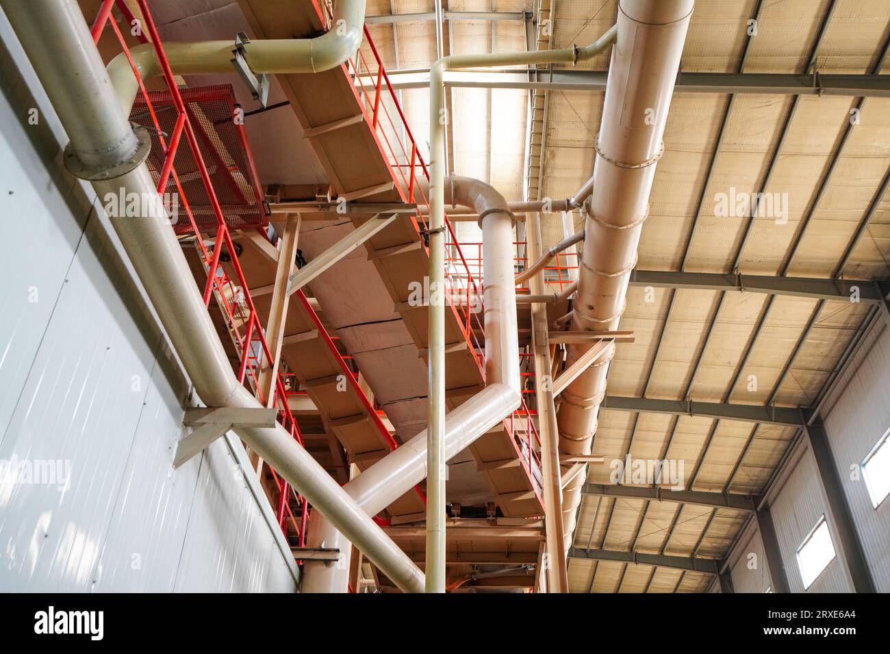 Pipeline facilities in a factory Stock Photo - Alamy