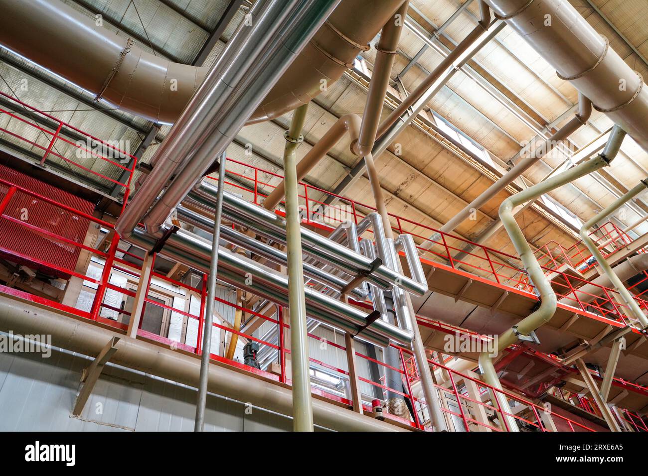 Pipeline facilities in a factory Stock Photo - Alamy