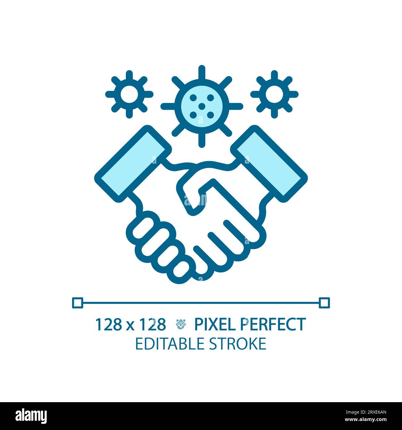 Pixel art handshake icon hi-res stock photography and images - Alamy