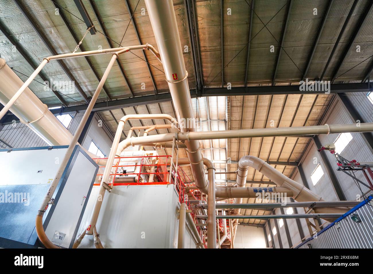 Pipeline facilities in a factory Stock Photo - Alamy