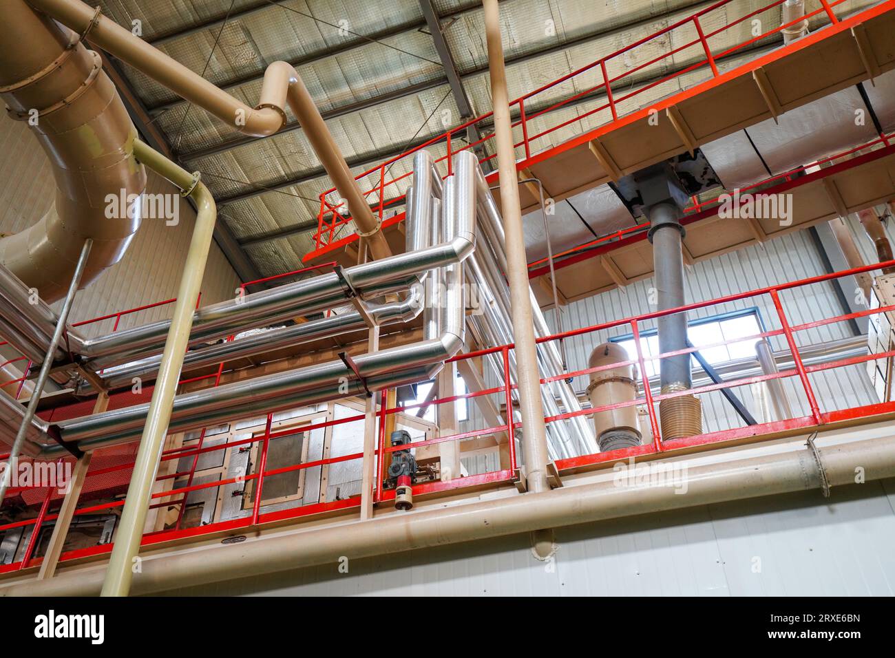 Pipeline facilities in a factory Stock Photo - Alamy