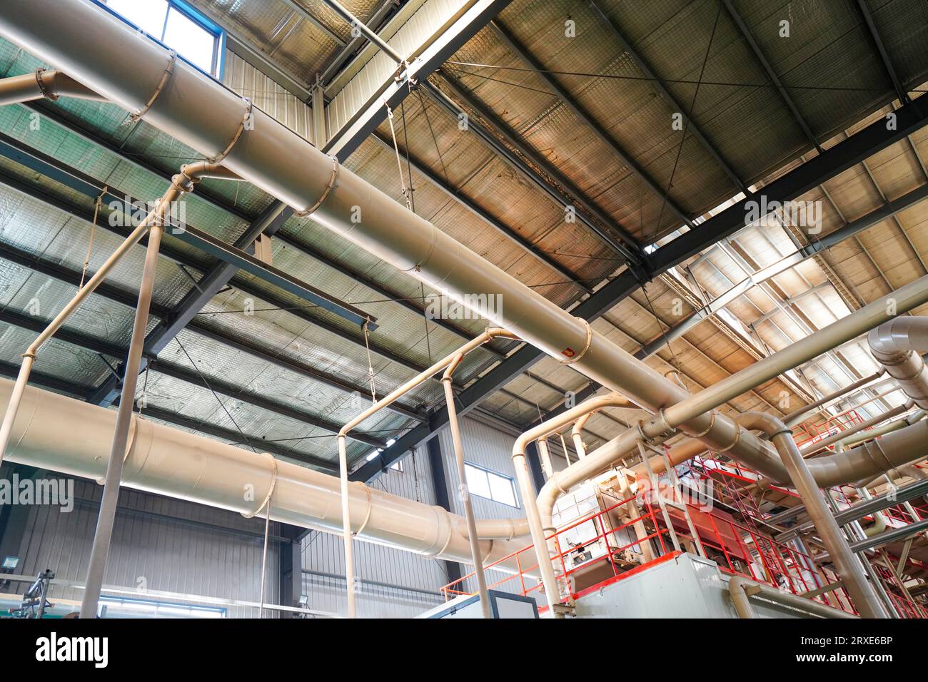 Pipeline facilities in a factory Stock Photo - Alamy