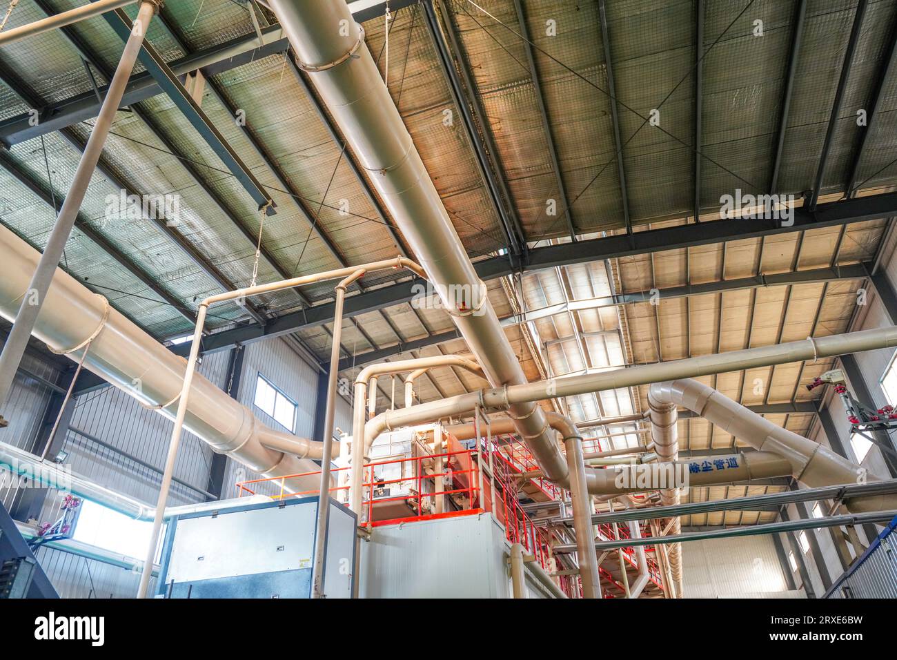 Pipeline facilities in a factory Stock Photo - Alamy