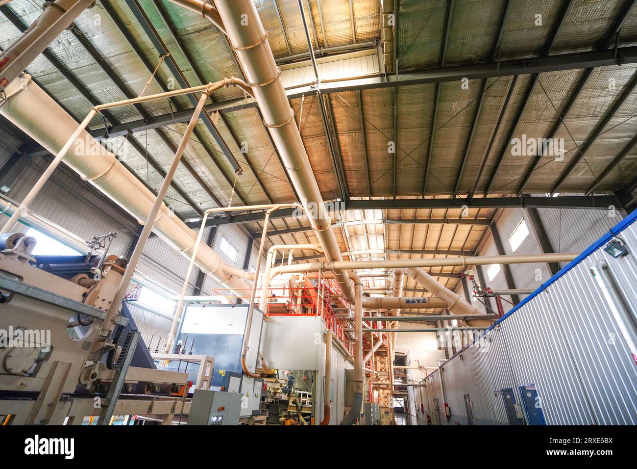 Pipeline facilities in a factory Stock Photo - Alamy