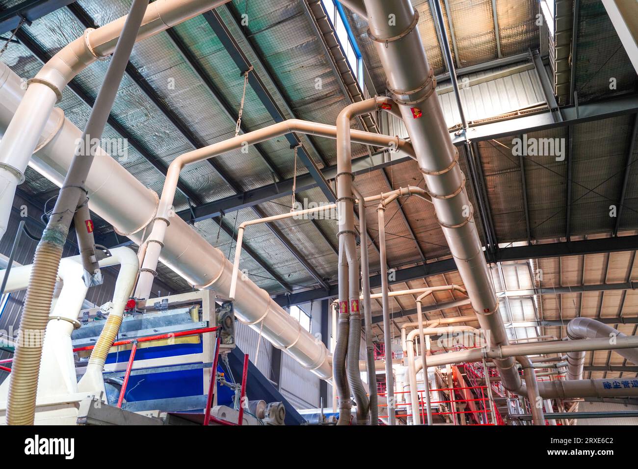 Pipeline facilities in a factory Stock Photo - Alamy