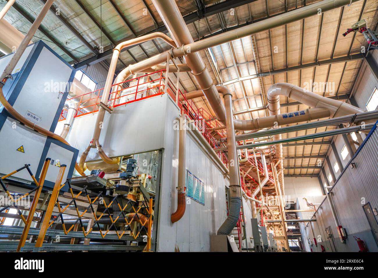 Pipeline facilities in a factory Stock Photo - Alamy