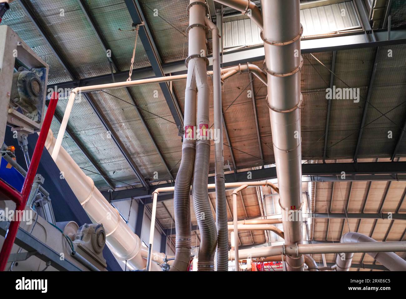 Pipeline facilities in a factory Stock Photo - Alamy