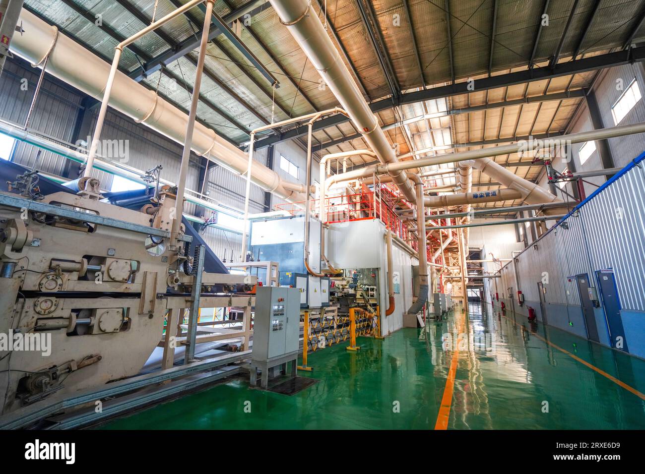 Pipeline facilities in a factory Stock Photo - Alamy