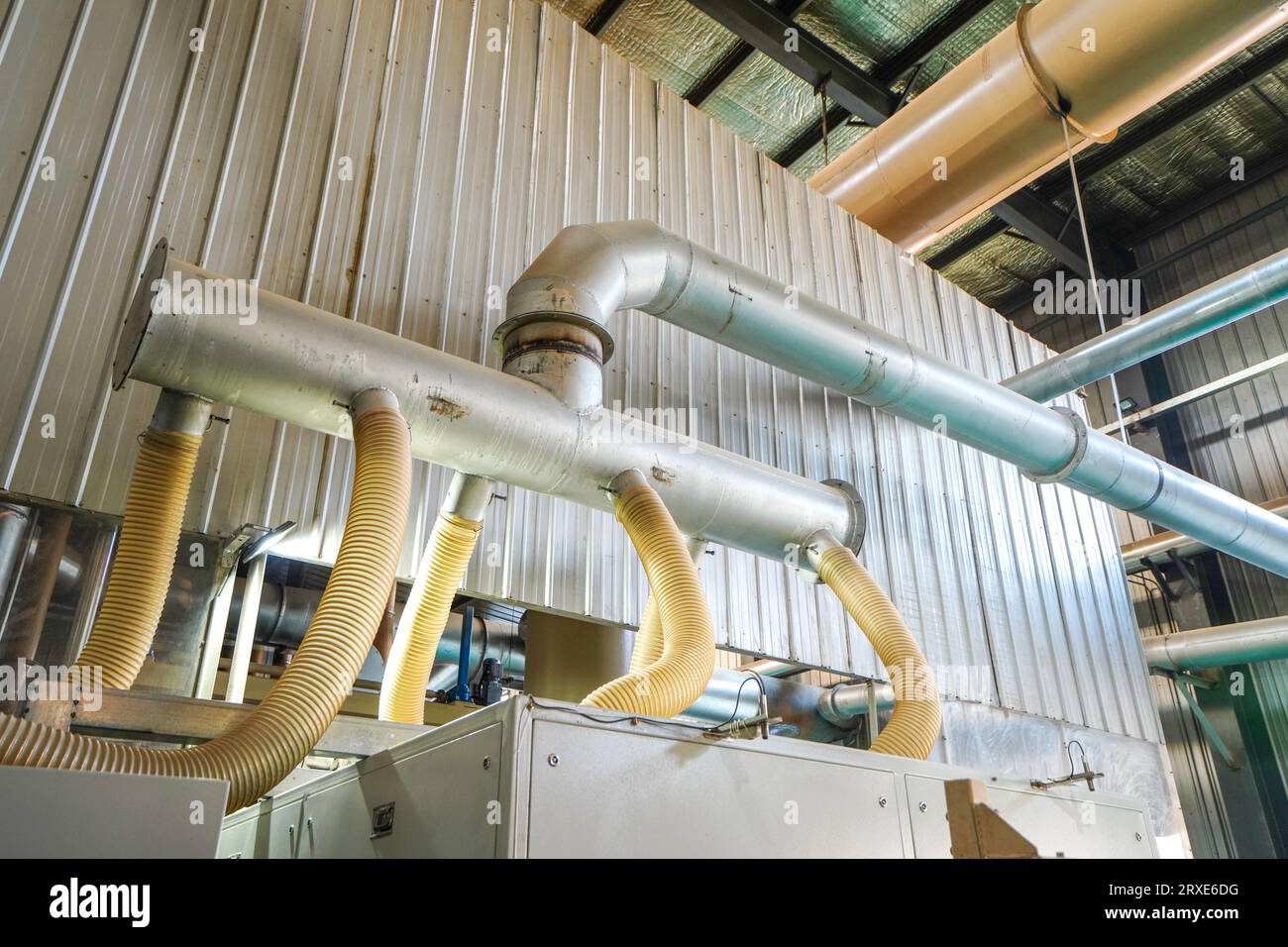 Pipeline facilities in a factory Stock Photo - Alamy