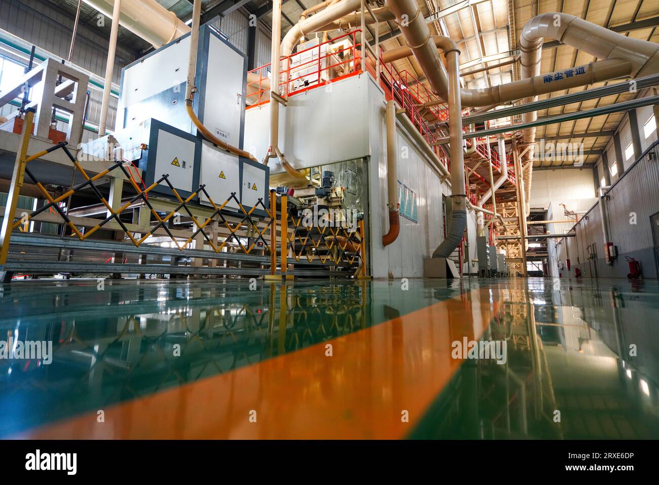 Industrial production line mechanical equipment in a factory Stock ...