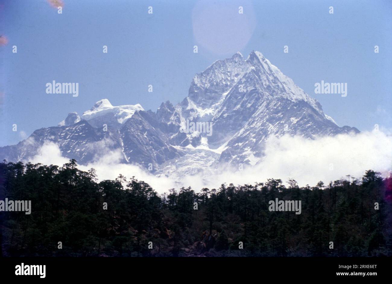 Thamserku is a mountain in the Himalayas of eastern Nepal. The mountain ...