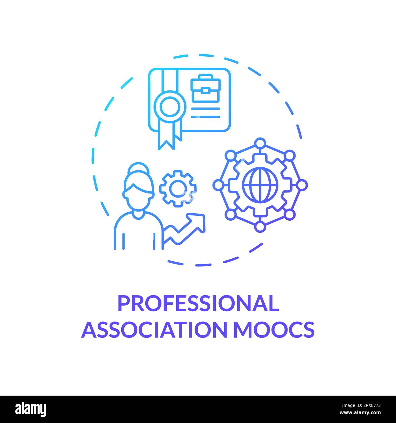 2D icon professional association MOOCs concept Stock Vector Image & Art ...